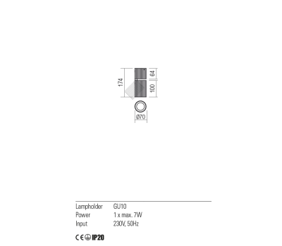 Луна за външен монтаж REDO 01-2586 DELPHI• UltraLight.bg