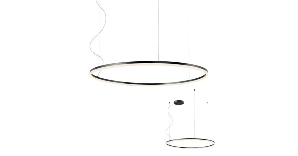 LED пендел REDO 01-1950-DALI ORBIT BLACK 3000K • UltraLight.bg