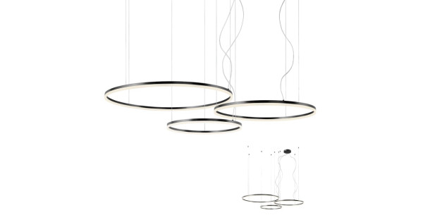 LED пендел REDO 01-1954-DALI ORBIT BLACK 3000K • UltraLight.bg