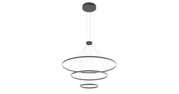 LED пендел REDO 01-2486-DALI ORBIT BLACK 4000K • UltraLight.bg