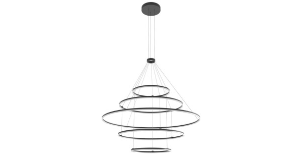 LED пендел REDO 01-2489-TRIAC ORBIT BLACK 4000K • UltraLight.bg