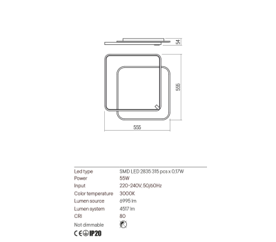 LED плафон REDO 01-2662 ARP • UltraLight.bg