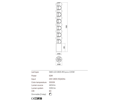 LED лампион REDO 01-2691 JACO • UltraLight.bg