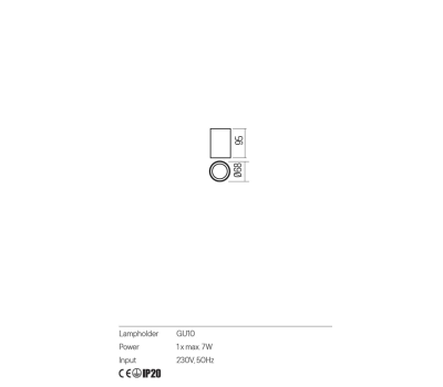 Луна за външен монтаж REDO 01-3423 CORINTH • UltraLight.bg