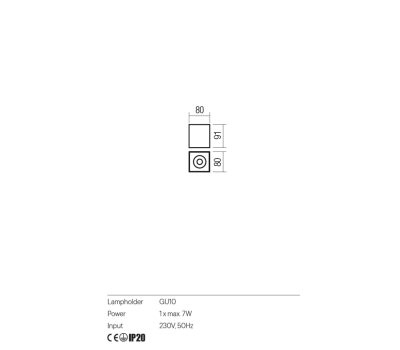 Луна за външен монтаж REDO 01-3431 CORINTH • UltraLight.bg